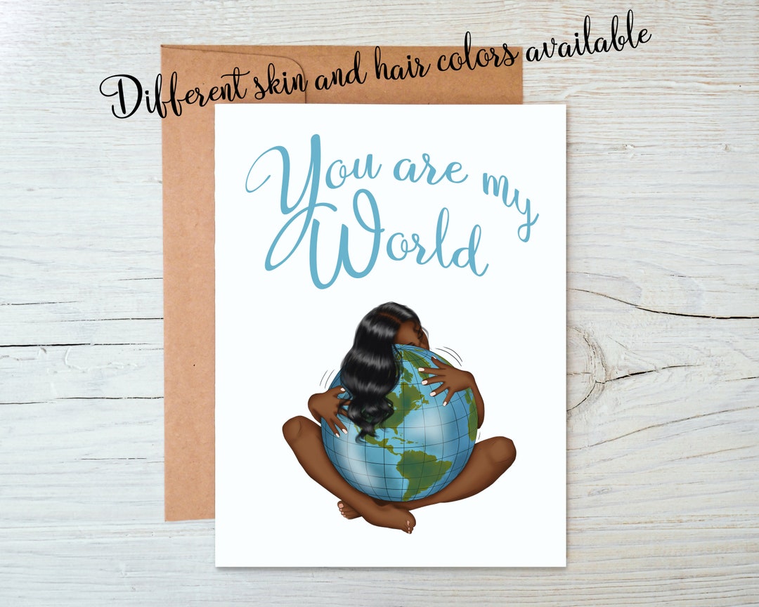 Prison Wife Card / You Are My World / Long Distance Relationship Card ...