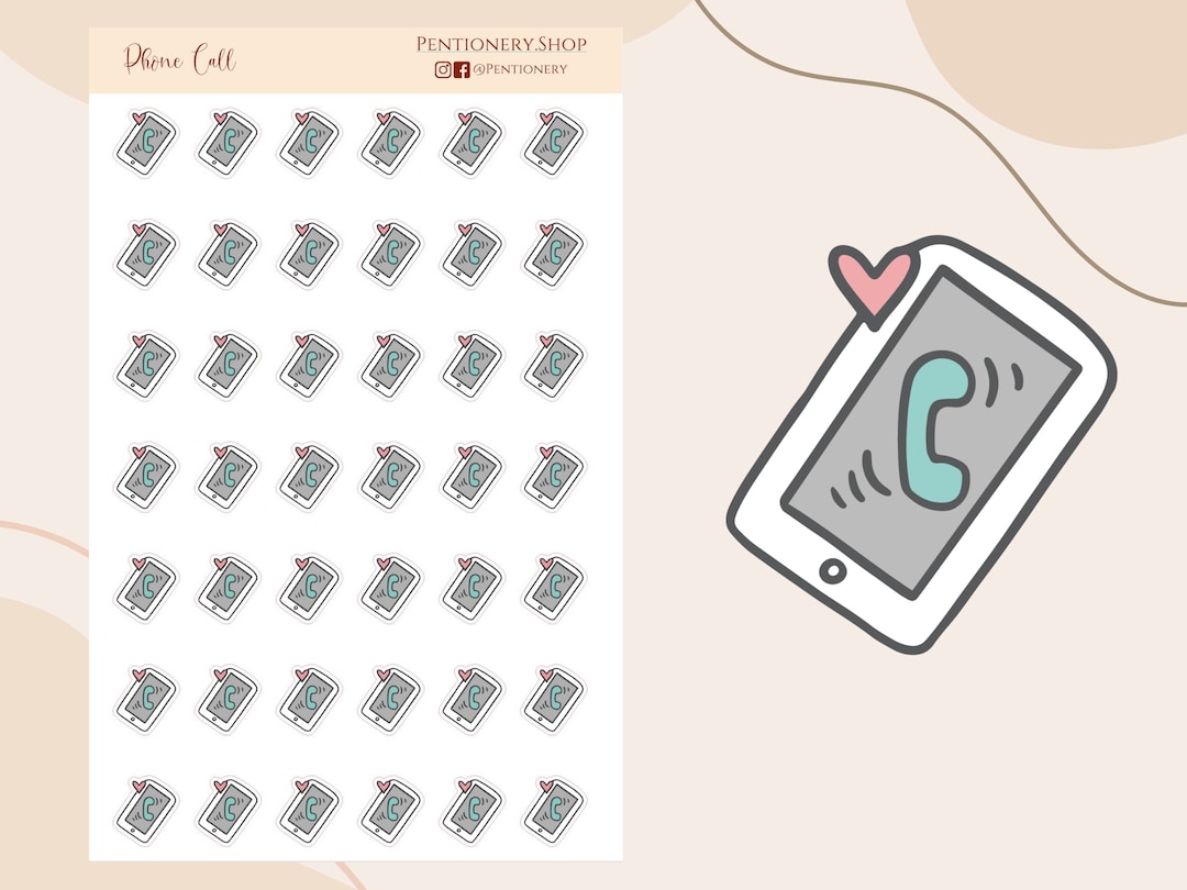 Phone Call Stickers // Prison Wife Stickers // Planner Stickers ...