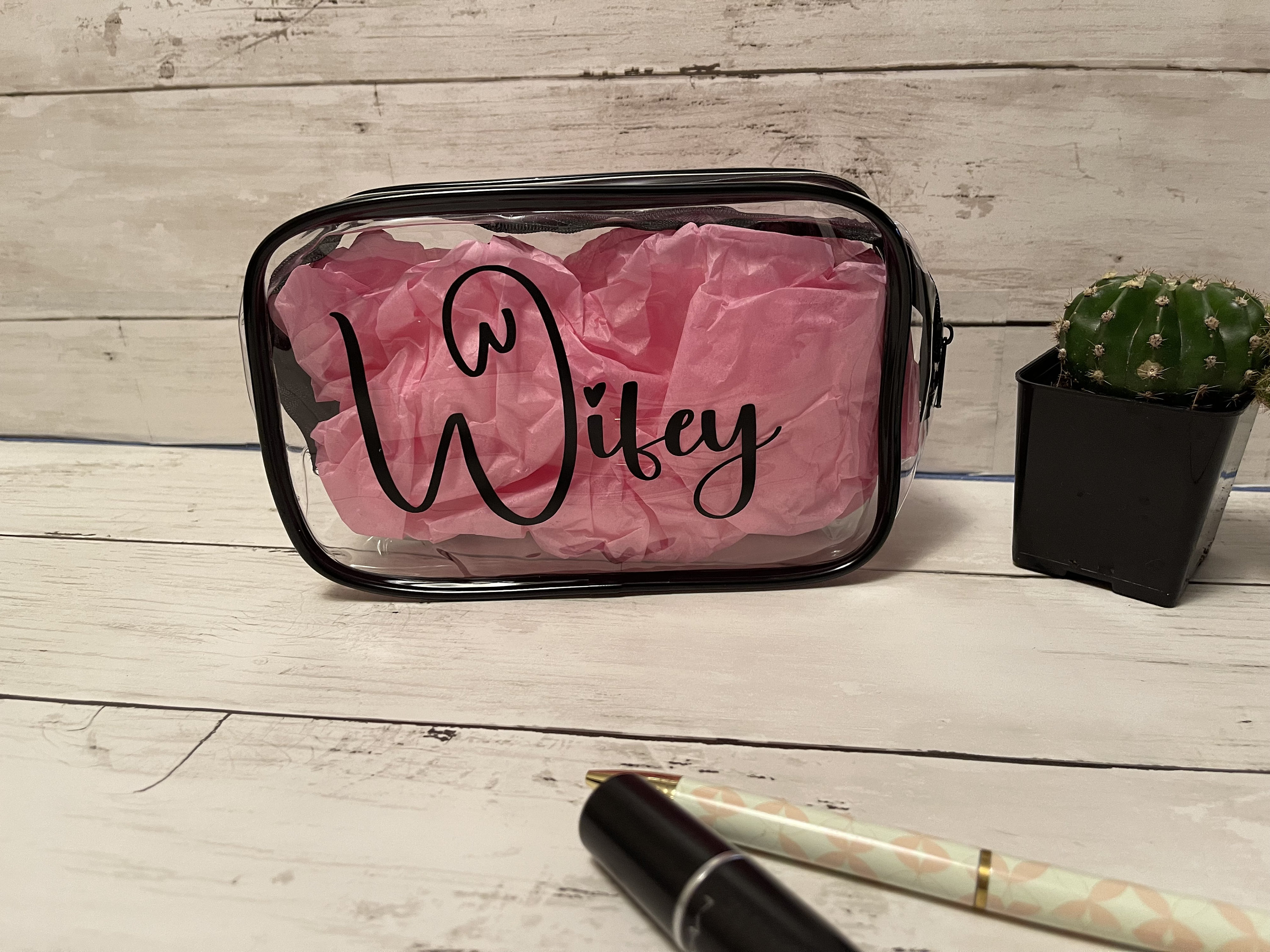 Custom Prison Visit Bag | Personalized Clear Bag | Prison Wife Bag ...