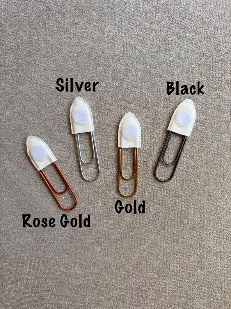 Jumbo Planner Paperclip With Velcro Base - Interchangeable Feltie Clip ...