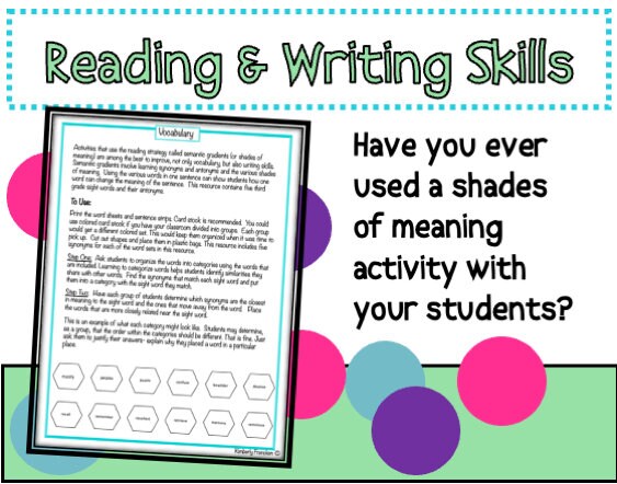 3rd Grade Sight Word Vocabulary, Writing Bundle, Manipulatives for ...