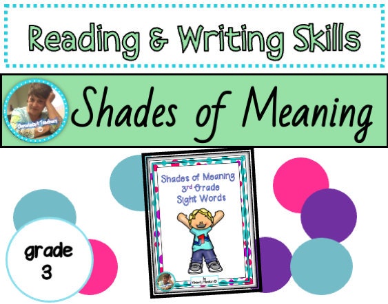 3rd Grade Sight Word Vocabulary, Writing Bundle, Manipulatives for ...