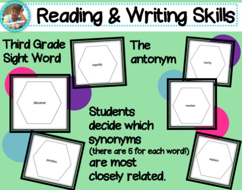 3rd Grade Sight Word Vocabulary Writing Bundle Manipulatives - Etsy