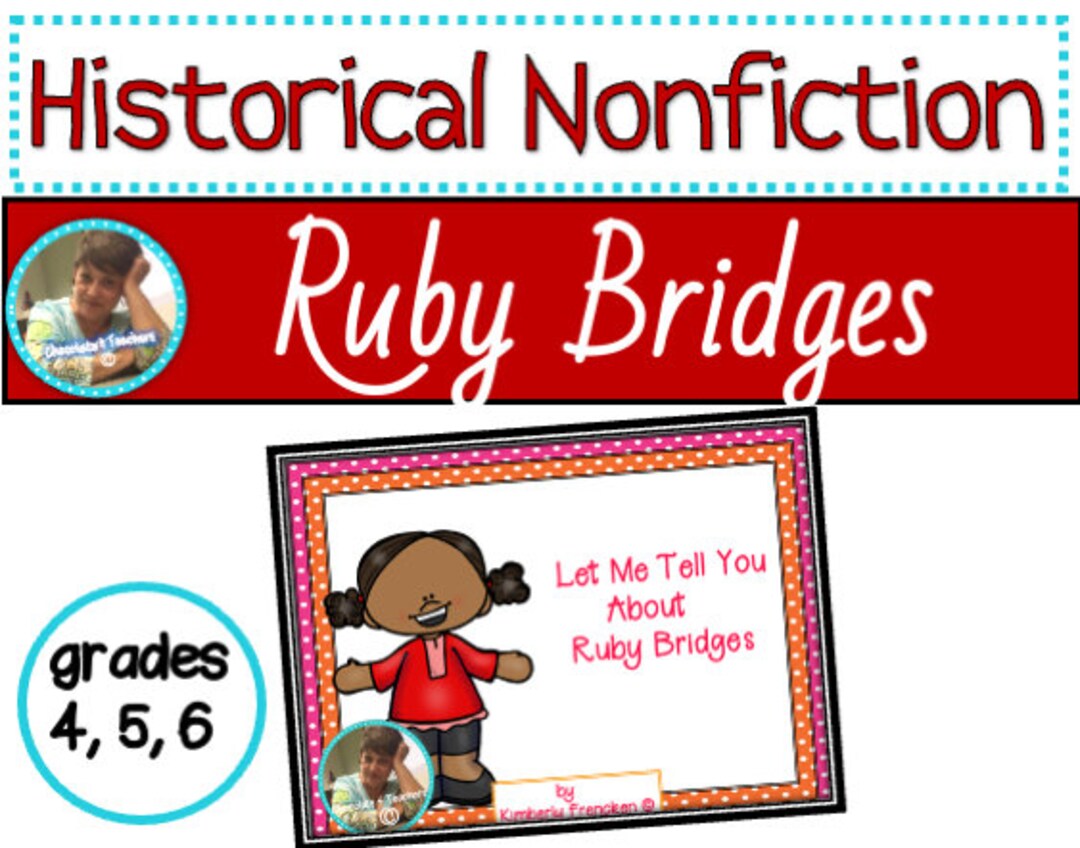 Ruby Bridges Nonfiction Unit, Reading Comprehension, Teacher Lesson ...