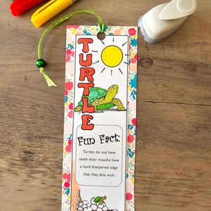 Fun Science Animal Facts Bookmarks to Color With Crayons or Markers and ...