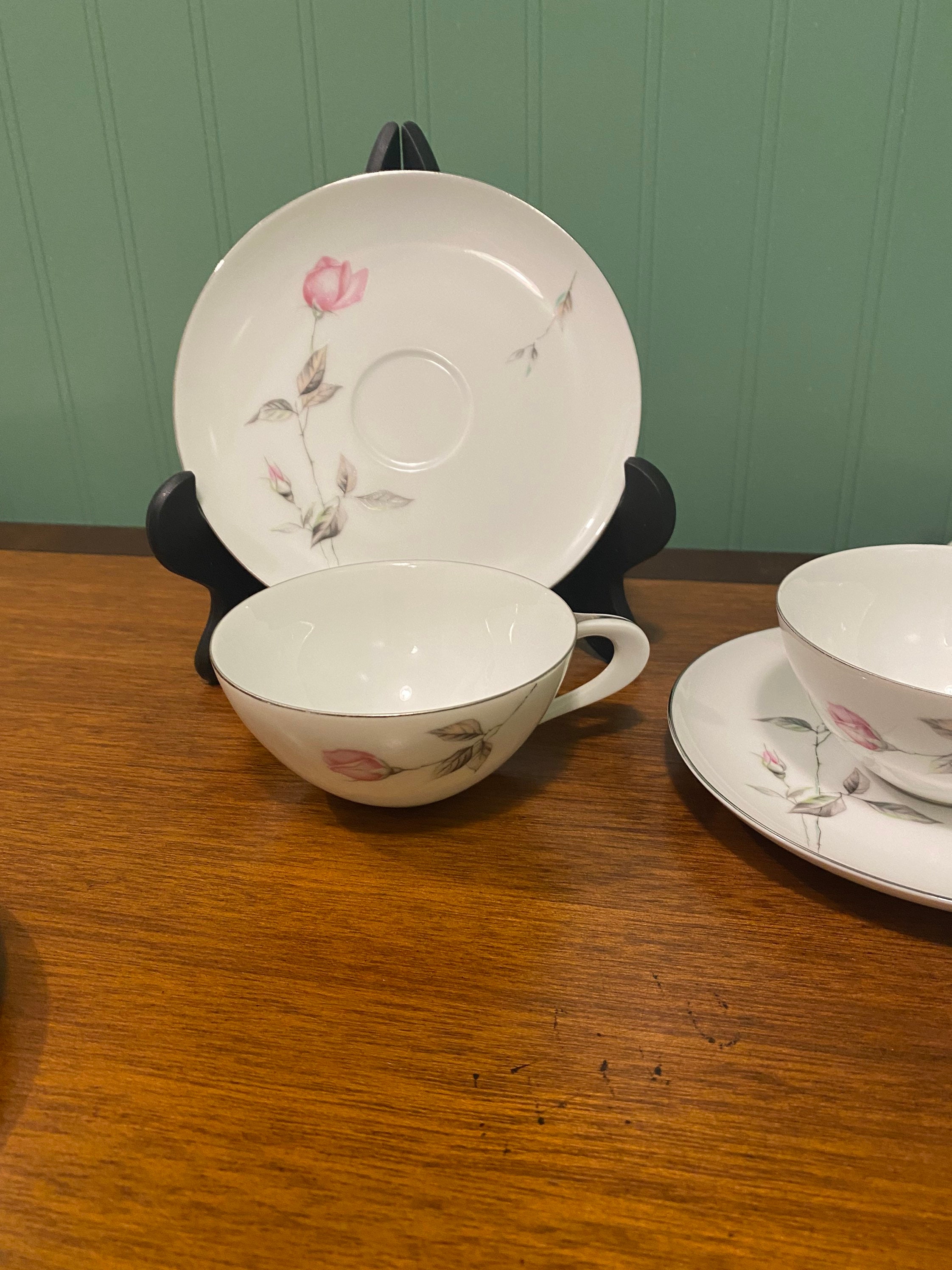 Beautiful Vintage Fine China Tea Cups and Saucers by Sango in the Dawn ...