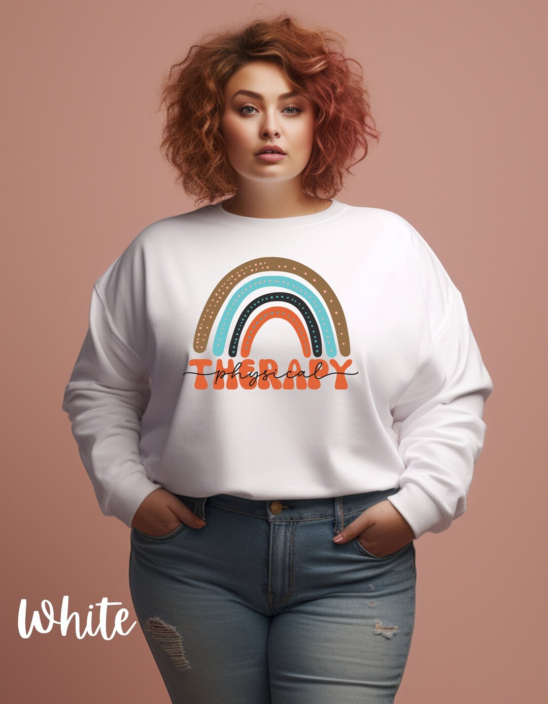 Physical Therapy Unisex Rainbow Sweatshirt, PT Gifts Gifts for Physical ...
