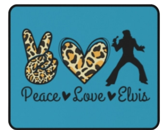 Mouse Pad Elvis in His Army Uniform Strummin a Guitar Picture on Mouse ...