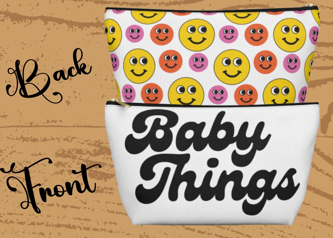 Retro Baby Things Smiley Face Travel Diaper Bag, Diaper Bag Organizer ...