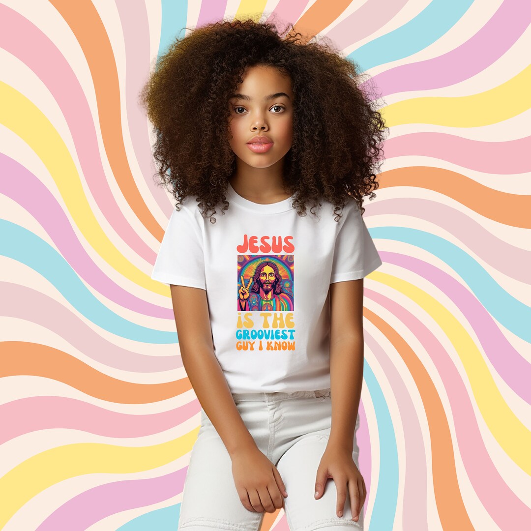 Trendy Jesus is Groovy Tshirt, Religious Shirt, Church Shirt, Sunday ...