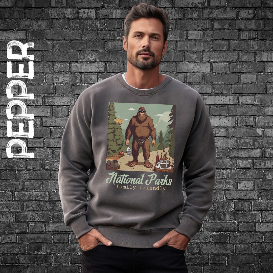 Sasquatch National Parks Comfort Colors Sweatshirt, Camping Sweatshirt, Bigfoot Sarcastic ...