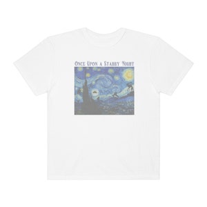 Starry Night Cryptids Comfort Colors Shirt, Cryptid Tshirt, Van Gogh ...