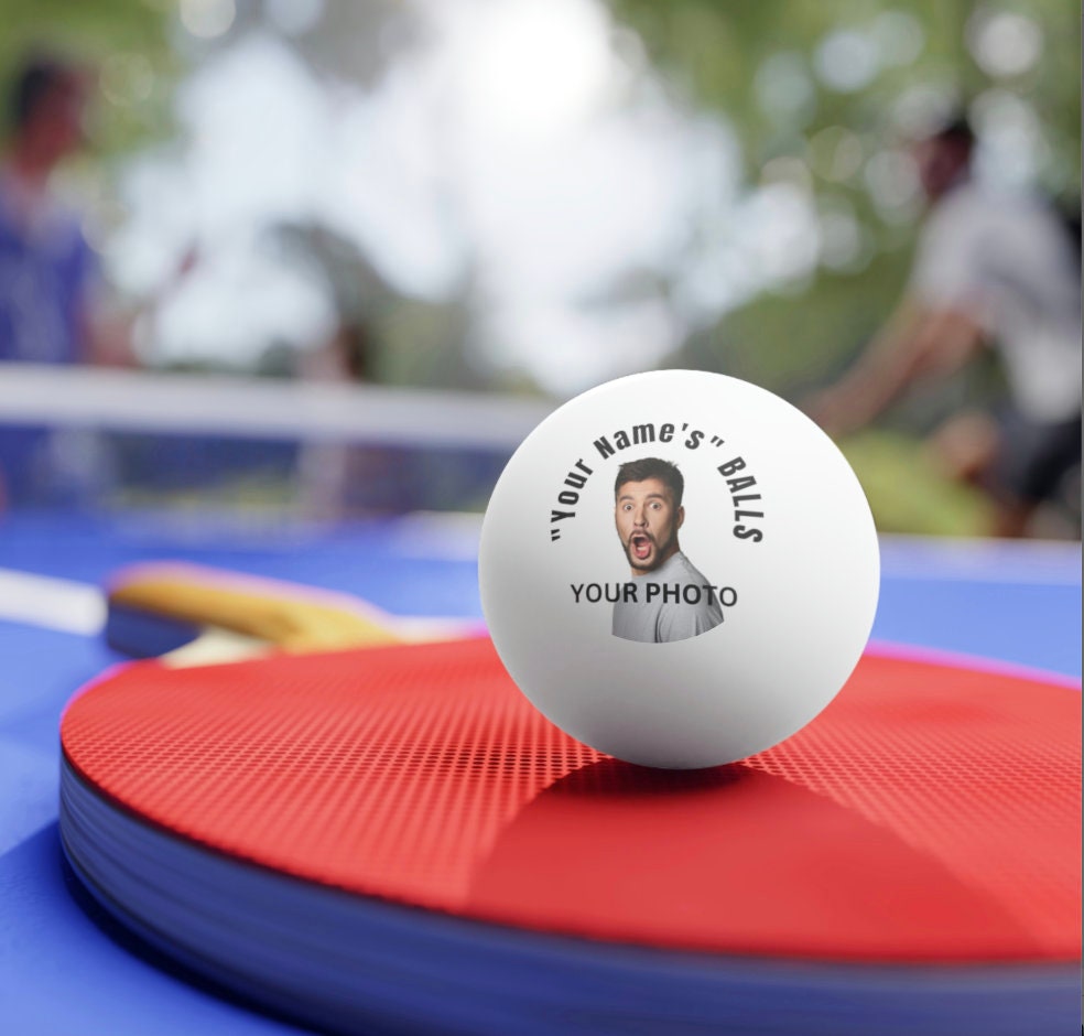 Hilarious Personalized Set of 6 Ping Pong Balls, Funny Party Gift ...