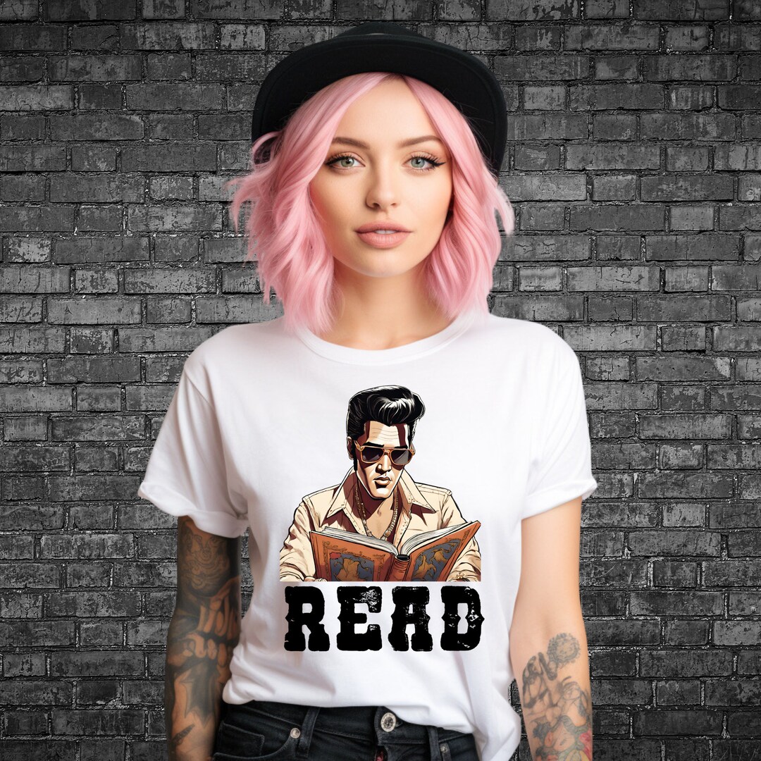 Elvis Read Tshirt, Elvis Presley Shirt, Gift for Librarian, Librarian ...