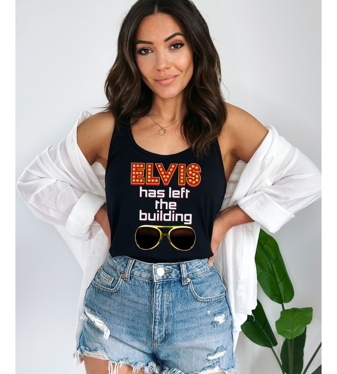 Elvis Has Left the Building Racerback Tank, Elvis Presley Tank, Elvis ...