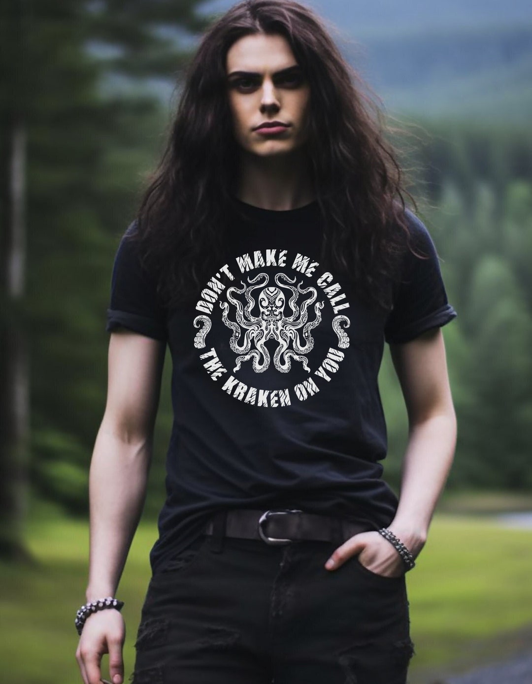 Kraken "don't Make Me Call the Kraken on You" Cryptozoology Tshirt ...