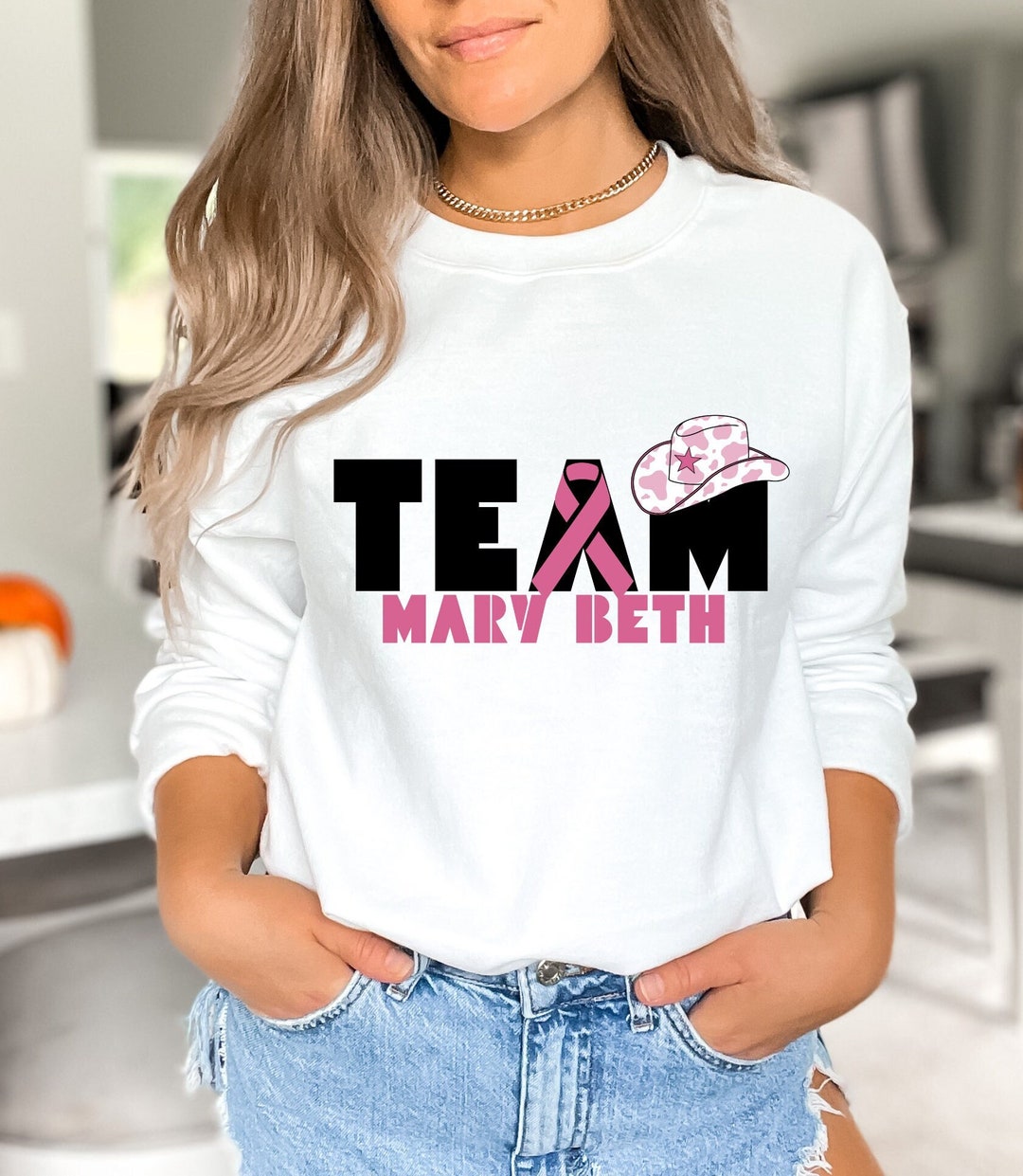 Custom Breast Cancer Support Team Shirts, Personalized Team Cancer ...