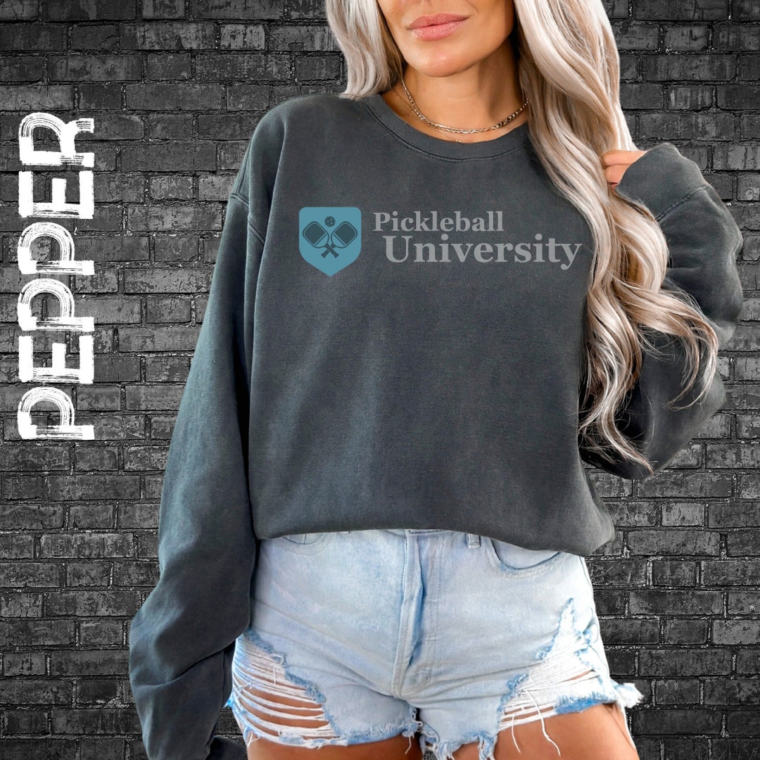 Pickleball University Comfort Colors Unisex Sweatshirt, Pickleball ...