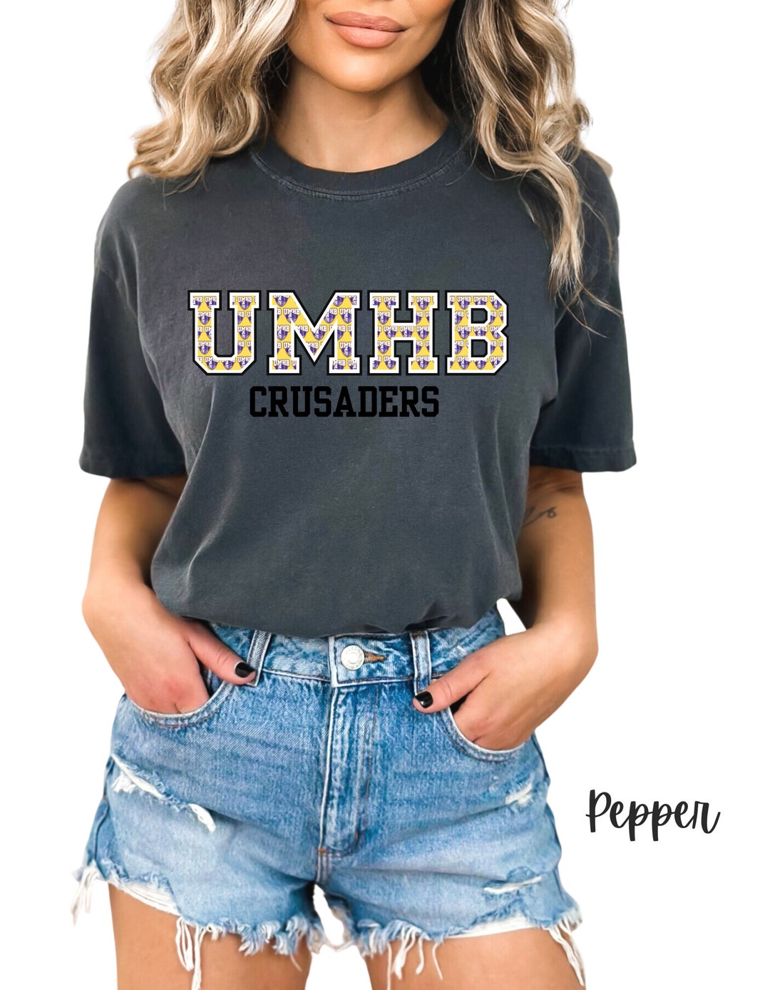 UMHB Crusaders Comfort Colors Pepper Shirt UMHB Merch Umhb - Etsy