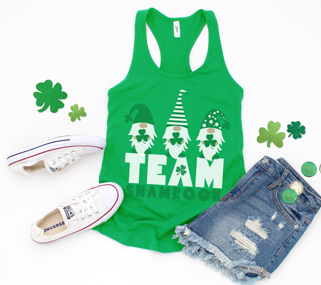 Team Shamrock Saint Patrick's Day Tank, Luck of the Irish Tank Top ...