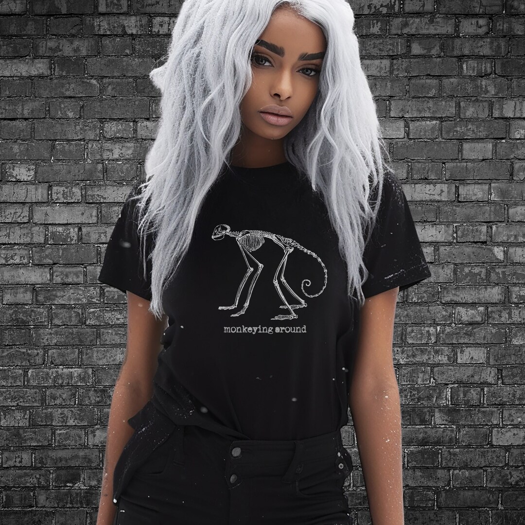 Anatomical Monkey Skeleton Tshirt, Funny Vintage, Vintage Anatomy ...