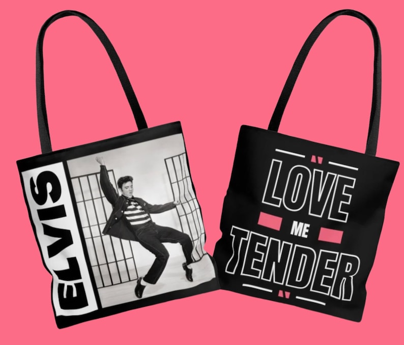 ELVIS Tote Elvis Bag Elvis Merch Elvis Presley Love Me - Etsy