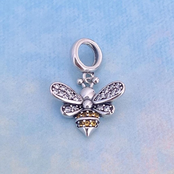 Sterling Bee Charm - Etsy