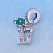 Silver Number 18 Charm, Round Sterling Silver 18 Charm , Key to the ...