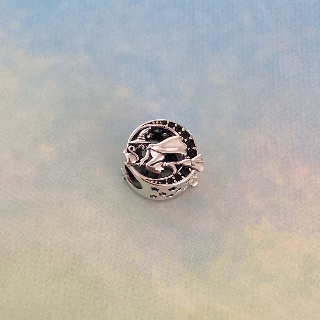 Flying Witch Charm,new Genuine 925 Sterling Silver Charm for Bracelet ...