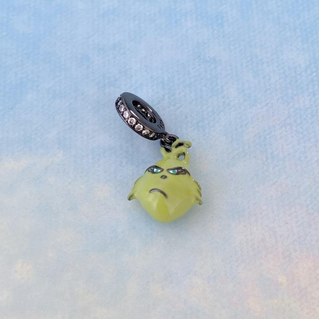 The Grinch Christmas Dangle Charm,925 Sterling Silver Charm for ...