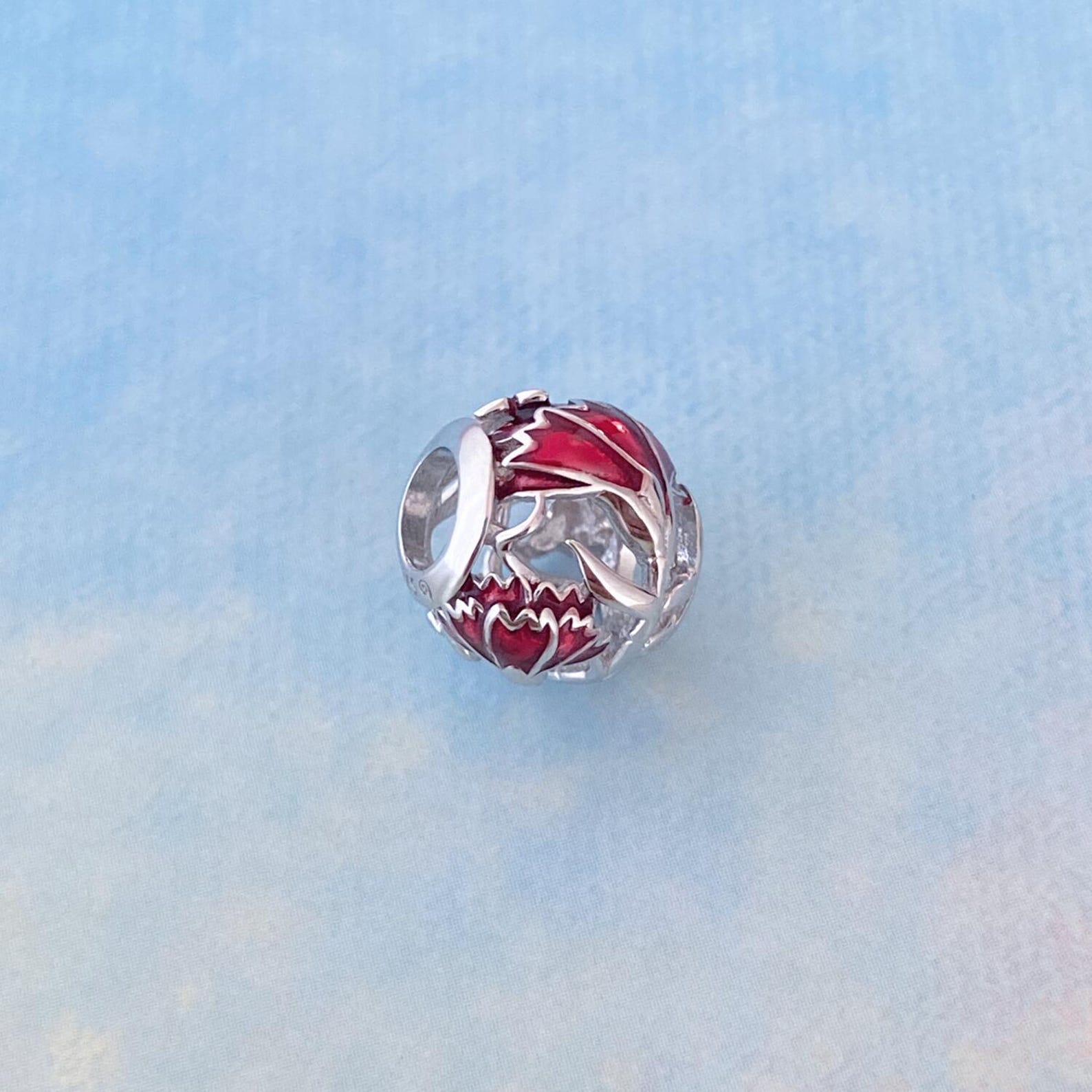 Carnation Dangle Charm,new Genuine 925 Sterling Silver Charm for ...