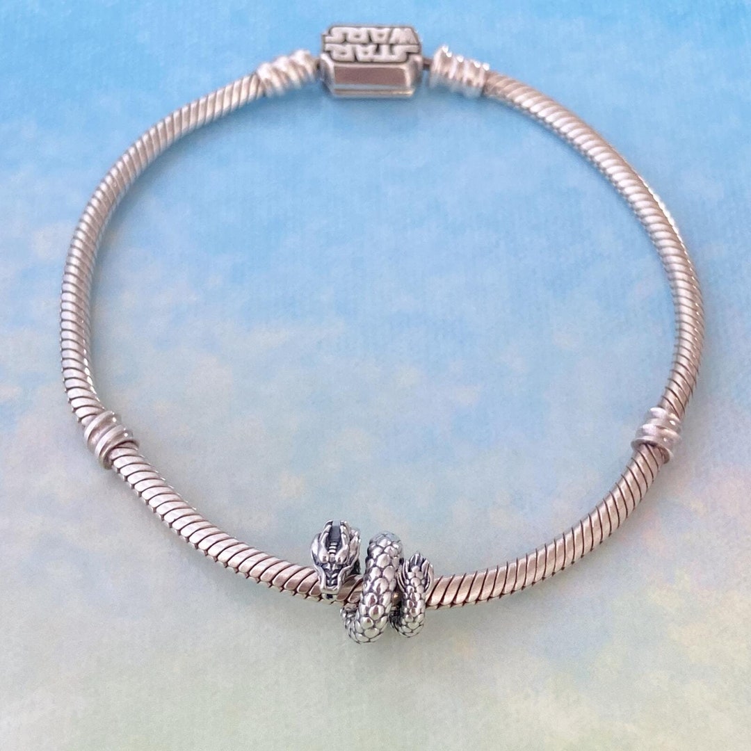 Wrapped Dragon Charm,new Genuine 925 Sterling Silver Charm for Bracelet ...