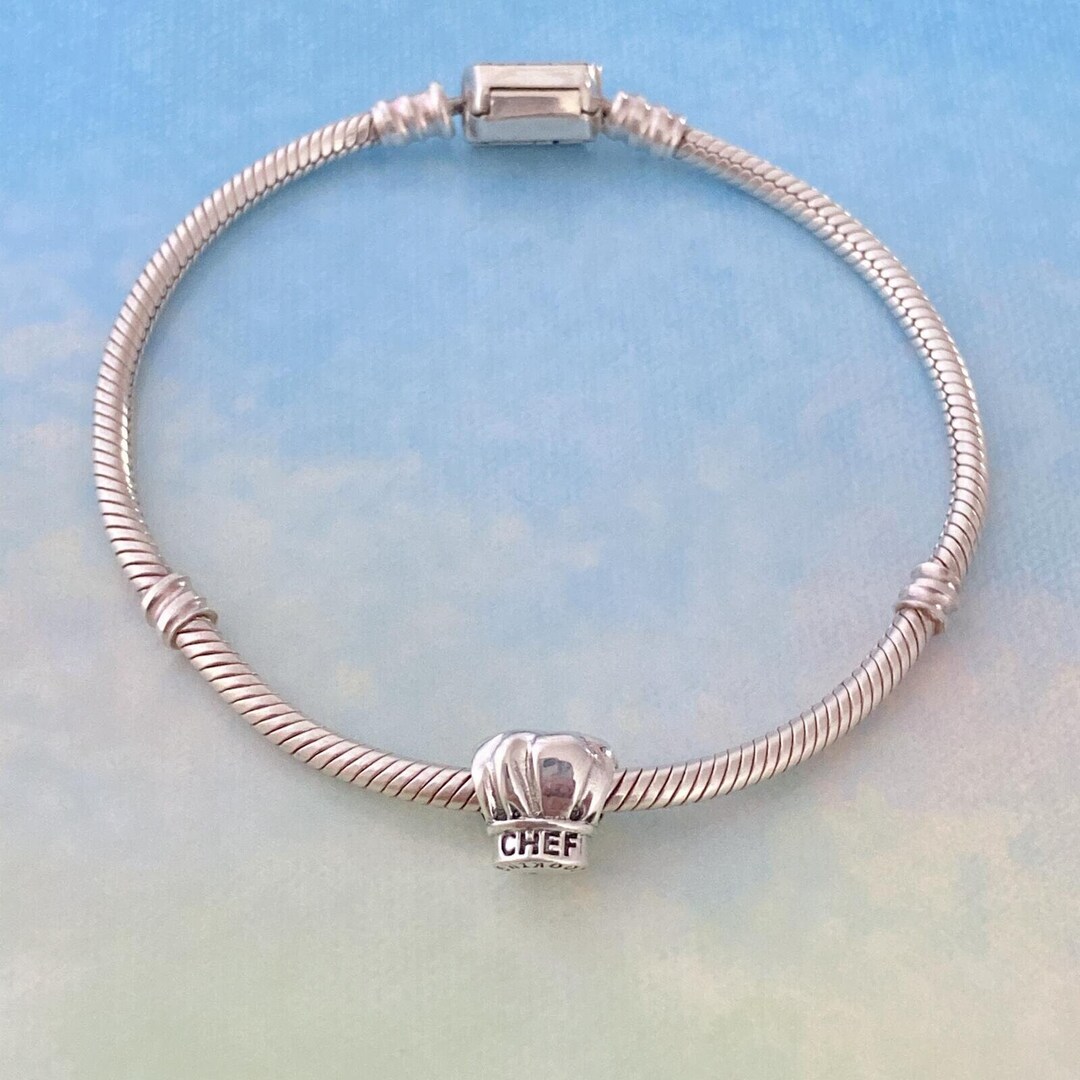 I Love Cooking Chef Hat Charm,genuine 925 Sterling Silver Charm for ...