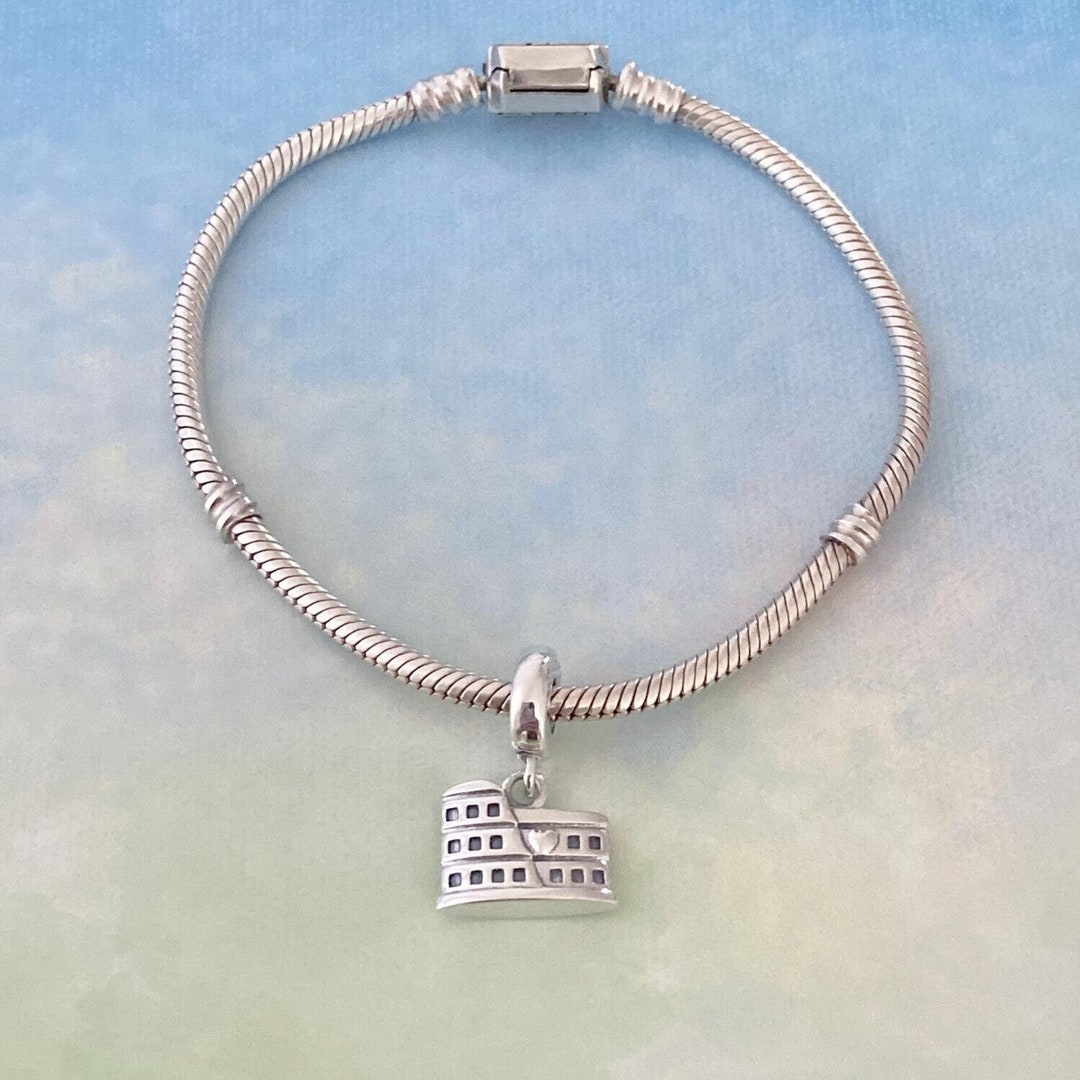 Rome Colosseum Dangle Charm,genuine 925 Sterling Silver Charm for ...