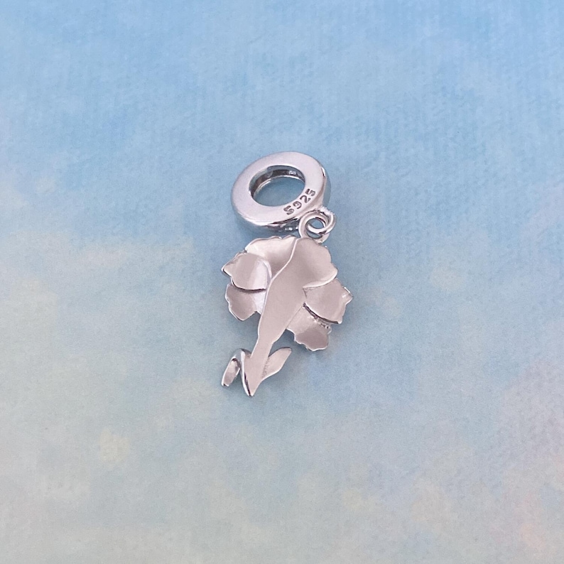 Carnation Dangle Charm,new Genuine 925 Sterling Silver Charm for ...