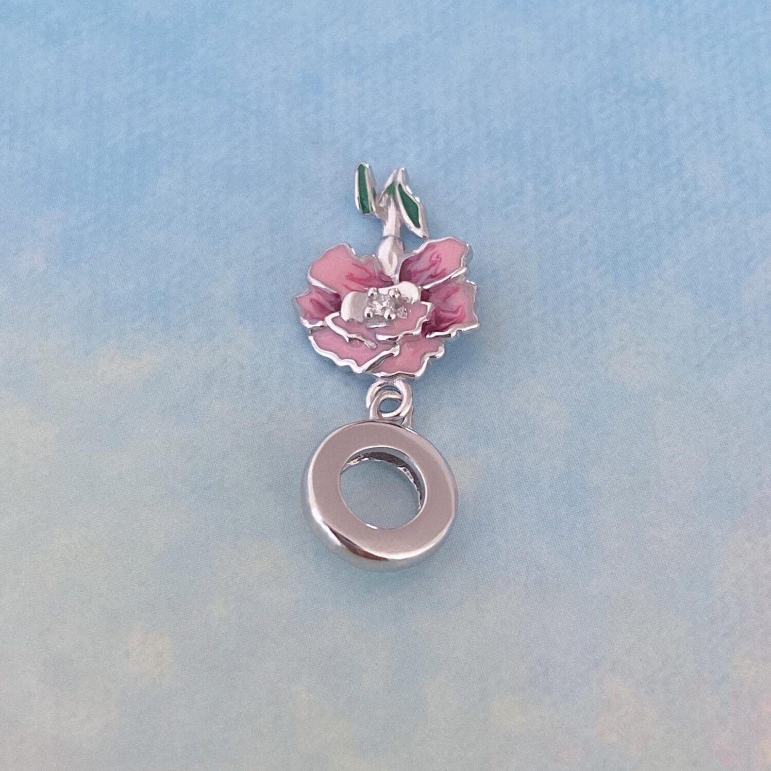 Carnation Dangle Charm,new Genuine 925 Sterling Silver Charm for ...