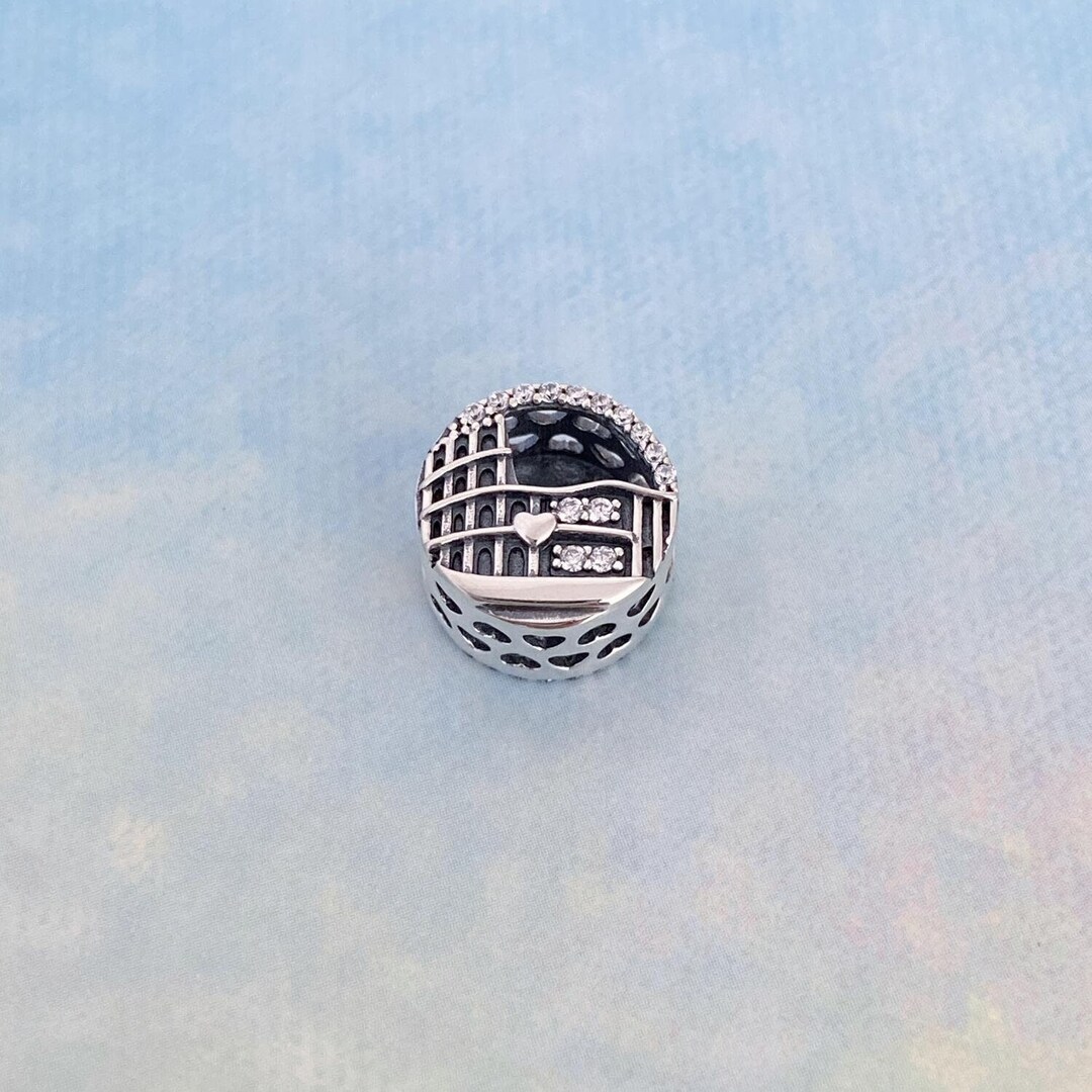Rome Colosseum Charm,genuine 925 Sterling Silver Charm for Bracelet ...