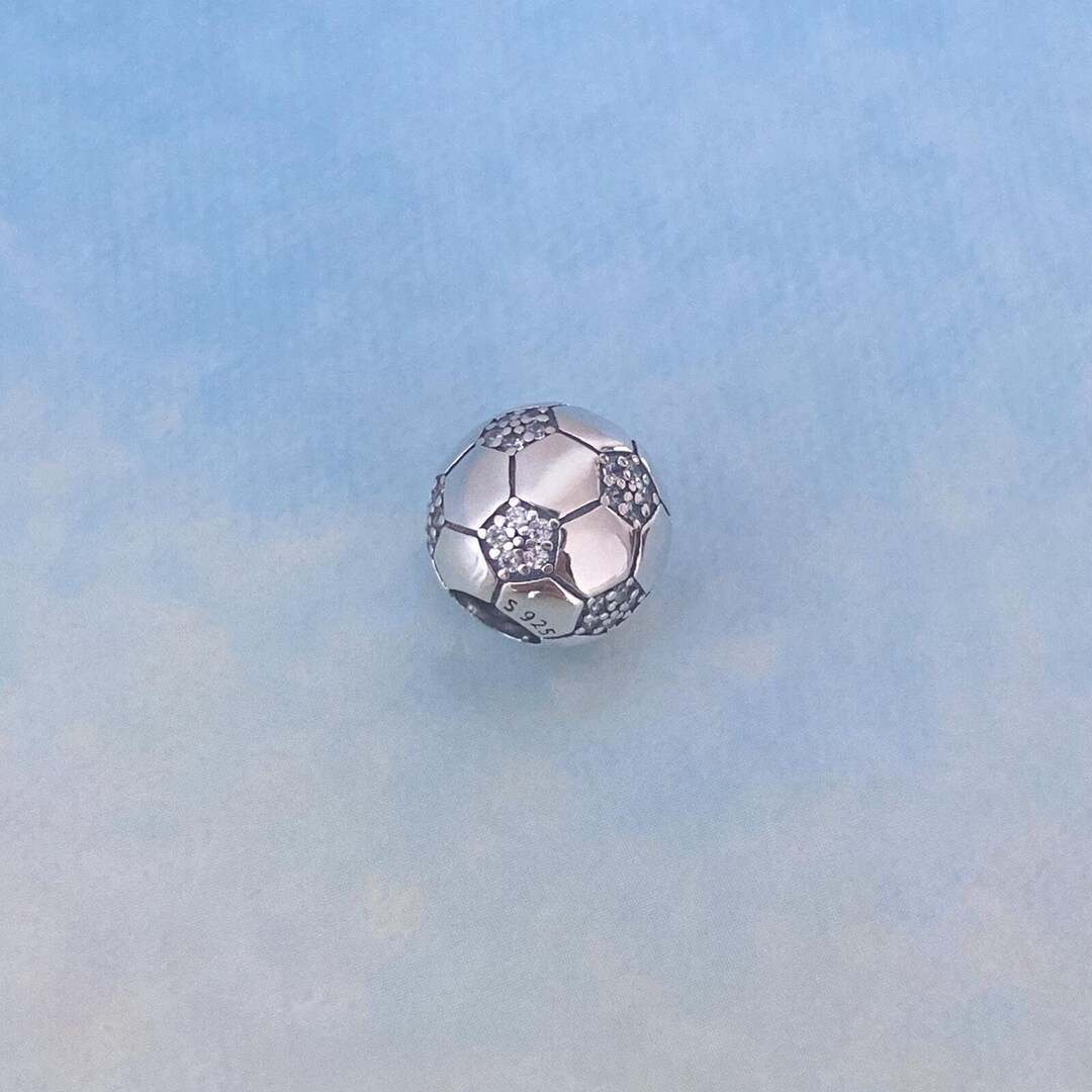 Sparkling Soccer Ball Charm Collection,football Charm,genuine S925 ...