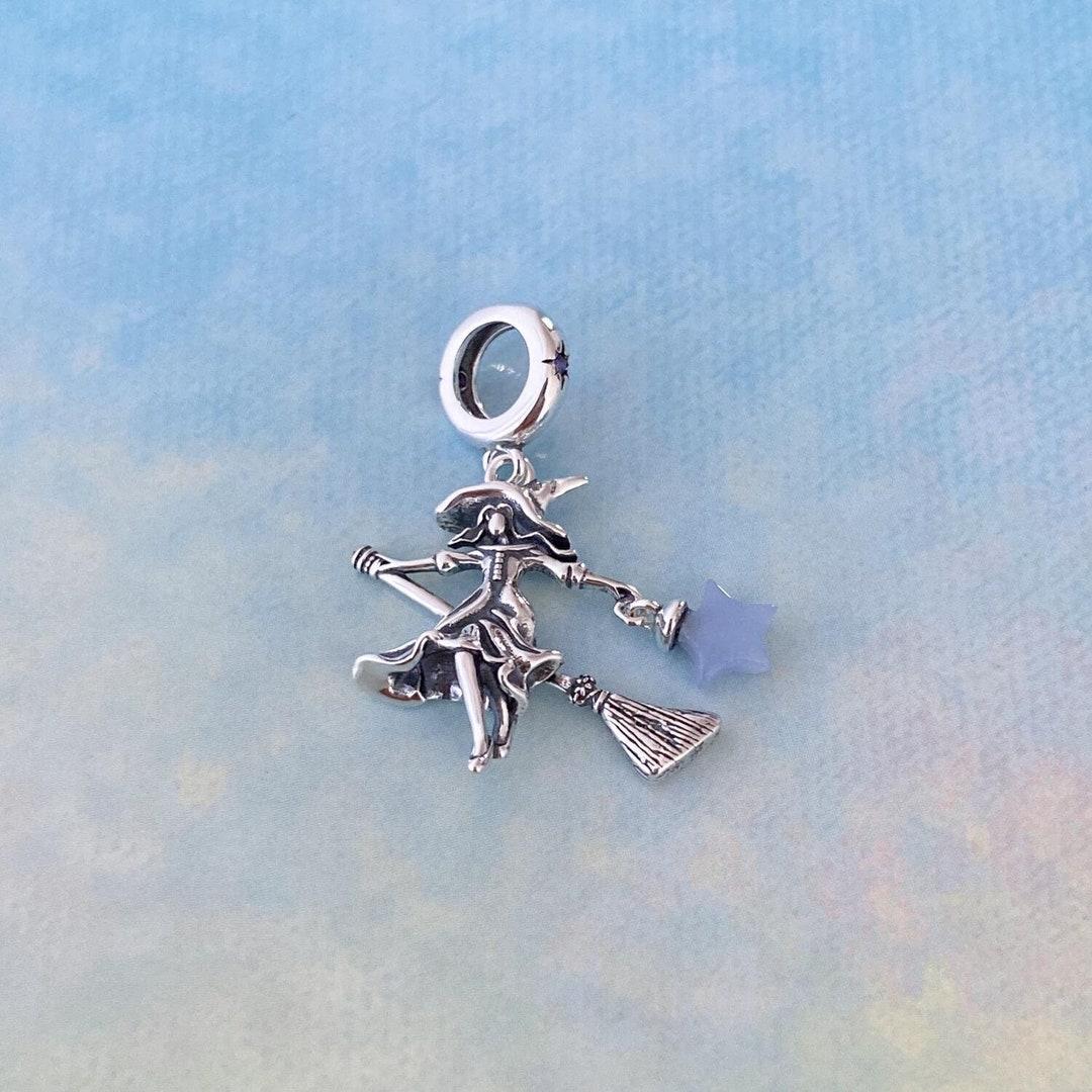 Glow-in-the-dark Elf Witch Dangle Charm,new Genuine 925 Sterling Silver ...