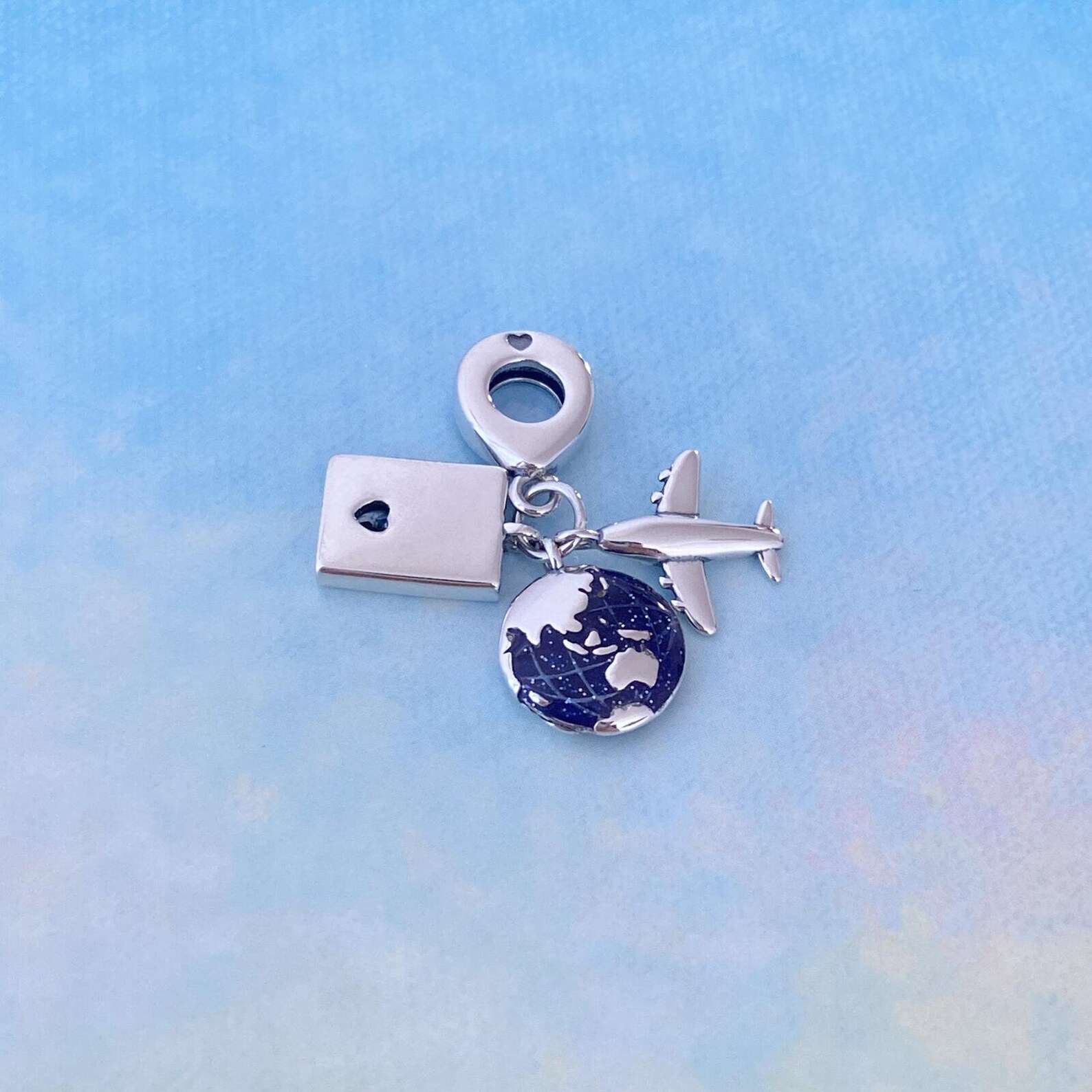 Passport Travel Charm,925 Silver Charm for Bracelet,necklace Pendant ...