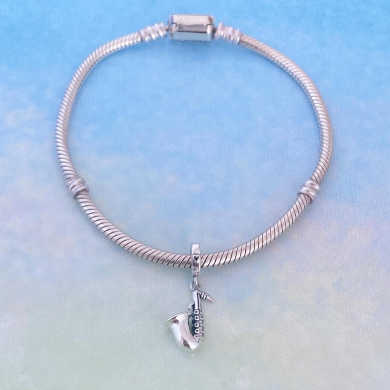 Saxophone Dangle Charm,sax Charm,genuine S925 Sterling Silver Charm for ...