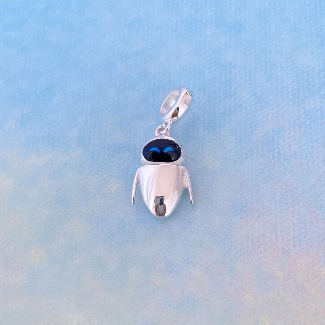 Wall-e Eve Dangle Charm,silver Charm for Bracelet,pixar Robot Charm ...
