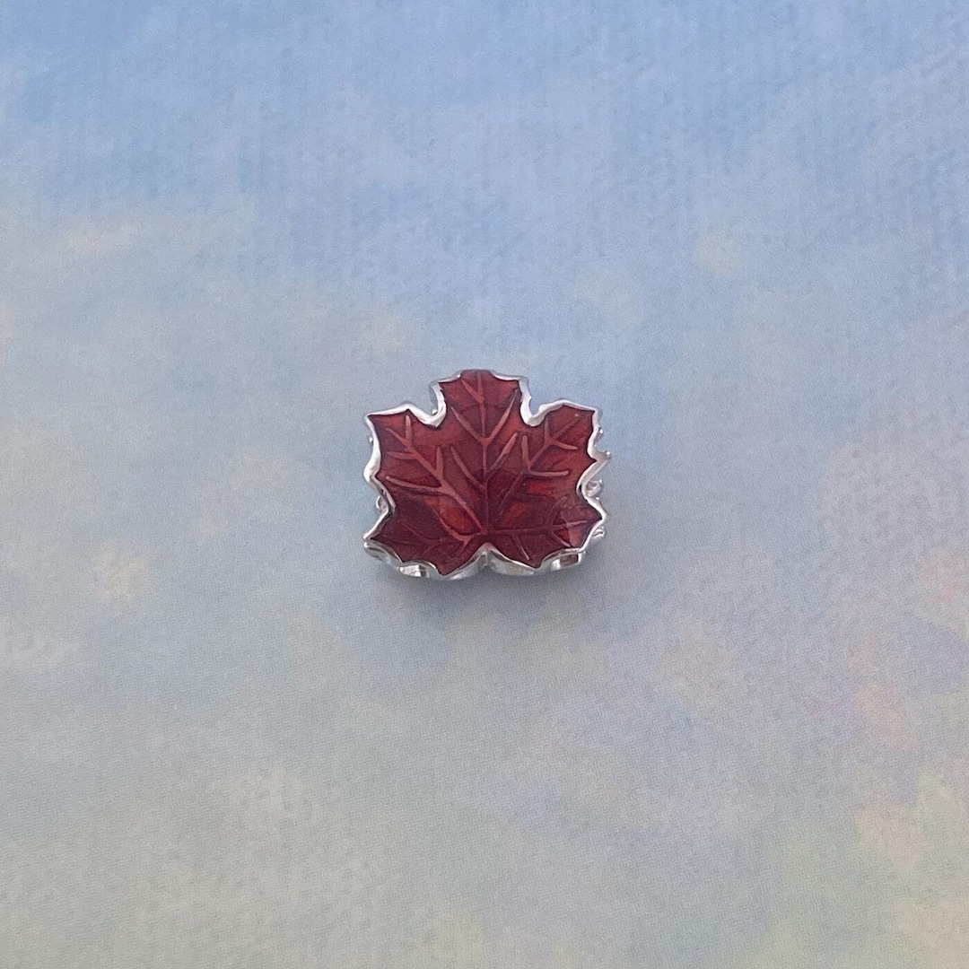 Canada Red Maple Leaf Charm,new Genuine 925 Sterling Silver Charm for ...