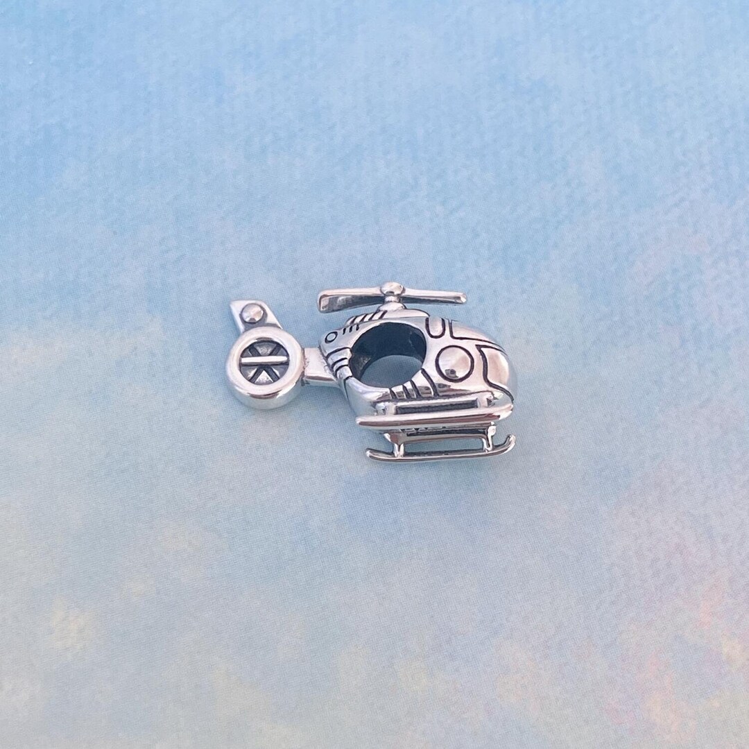 Helicopter Charm,new Genuine 925 Sterling Silver Charm for Bracelet ...