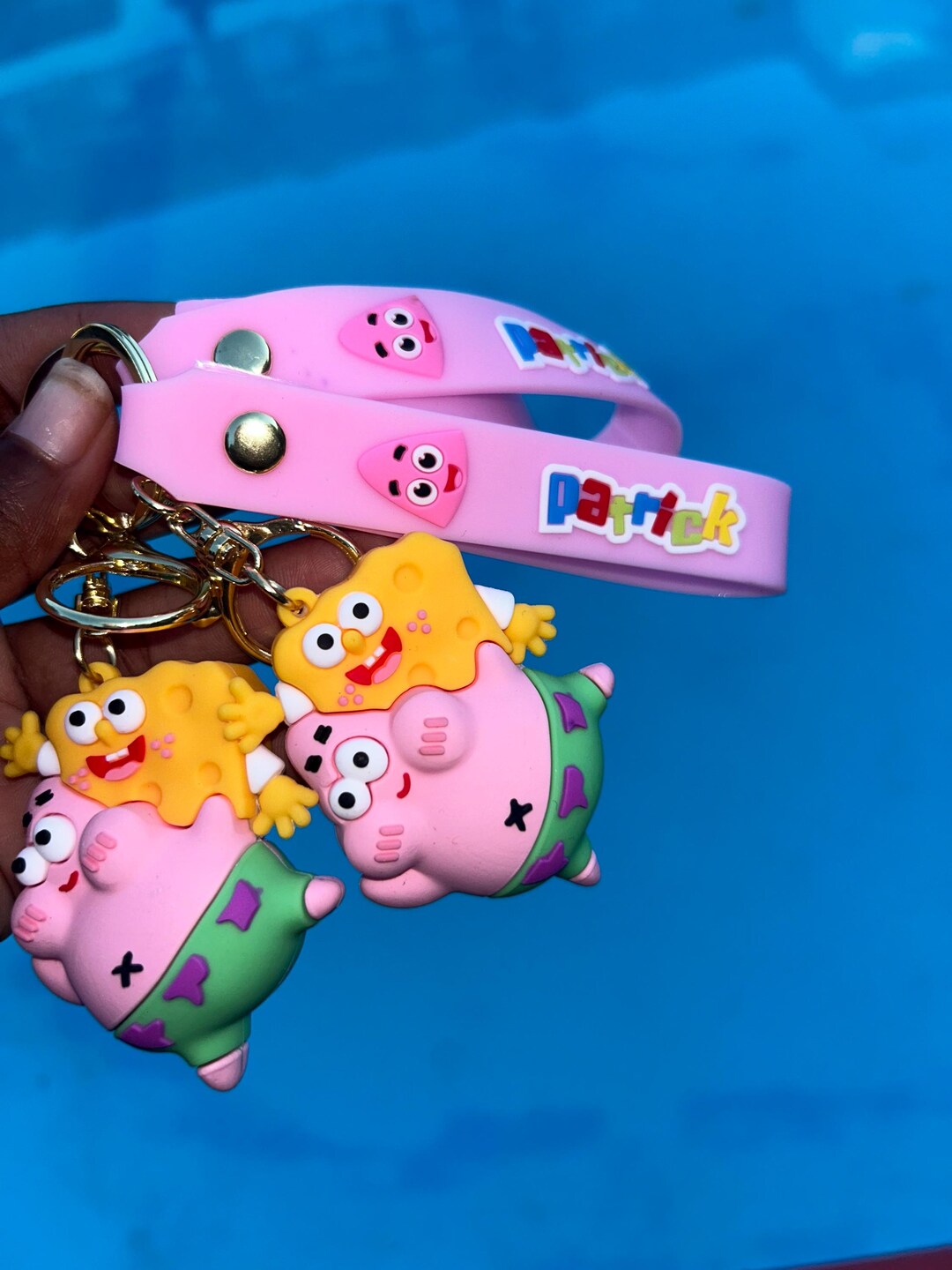 Pink Spongebob & Patrick Character Keychains - Etsy