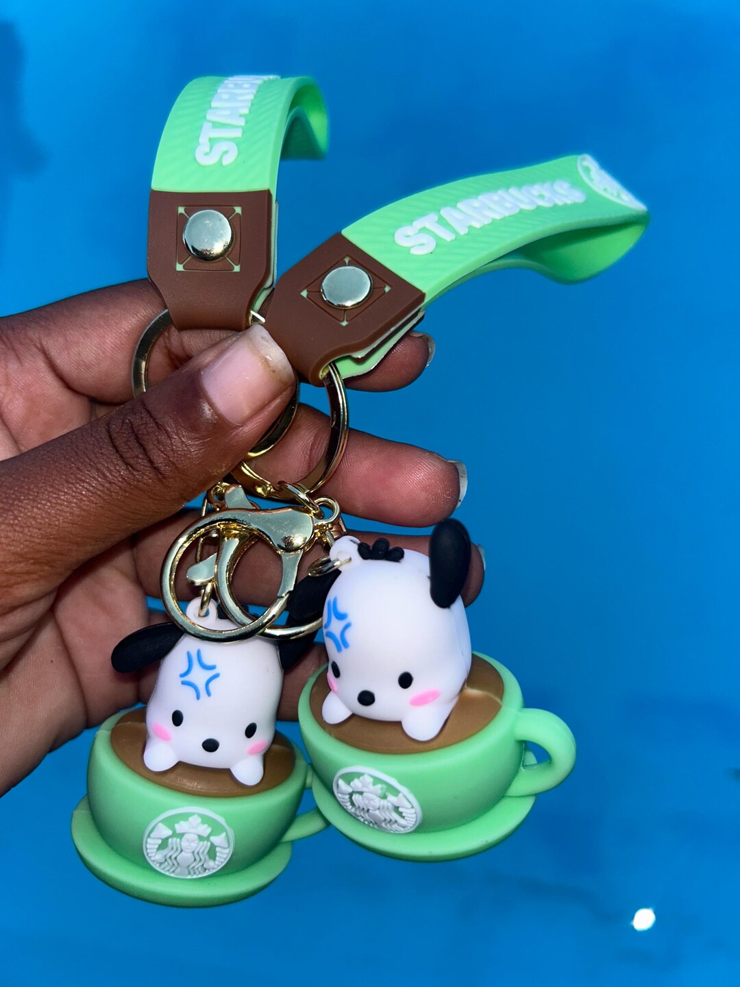 Light Green Character Keychains Starbucks - Etsy