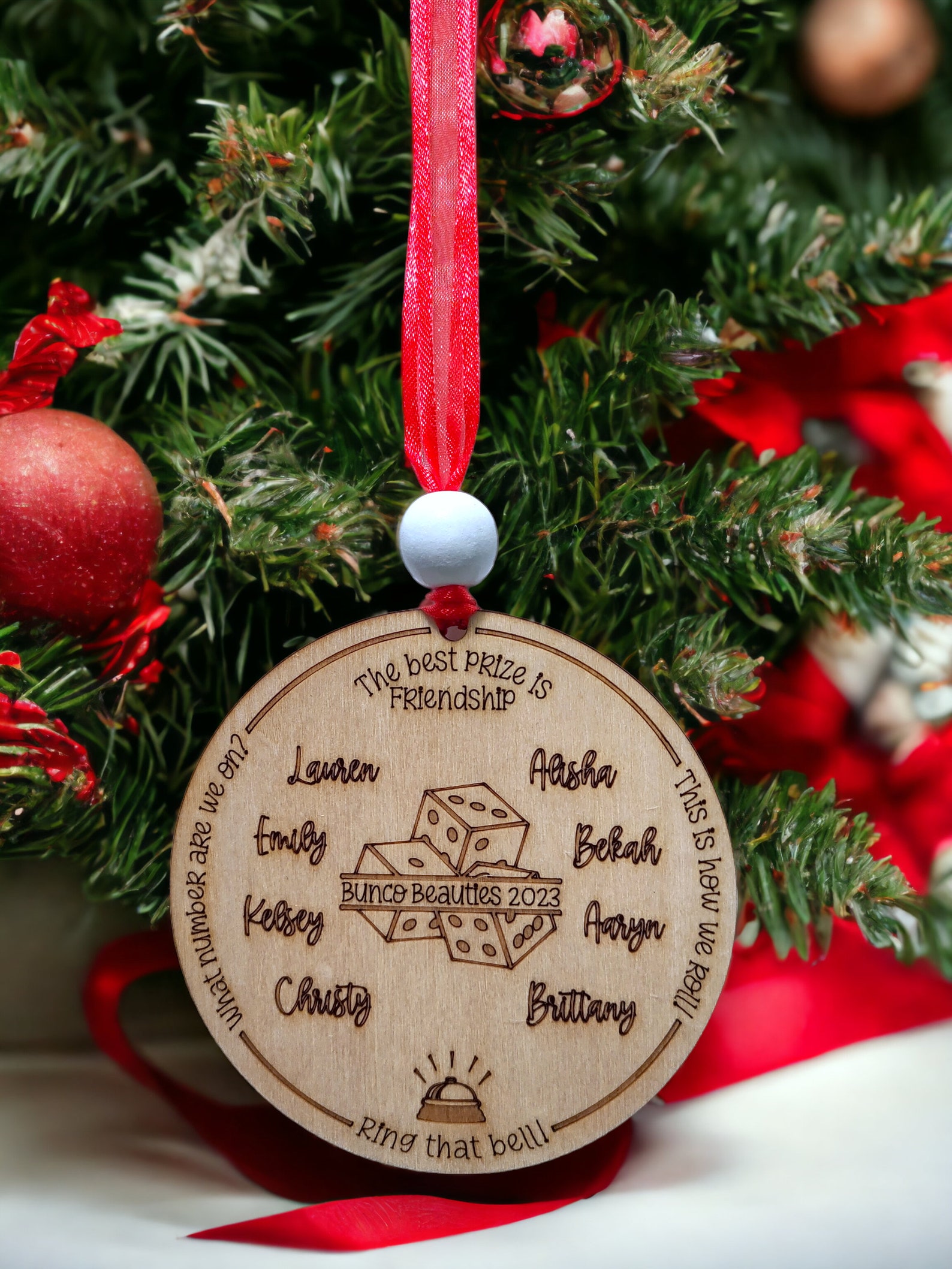 Personalized Bunco Group Ornament, Bunco Babes, Bunco Beauties, Bunco ...