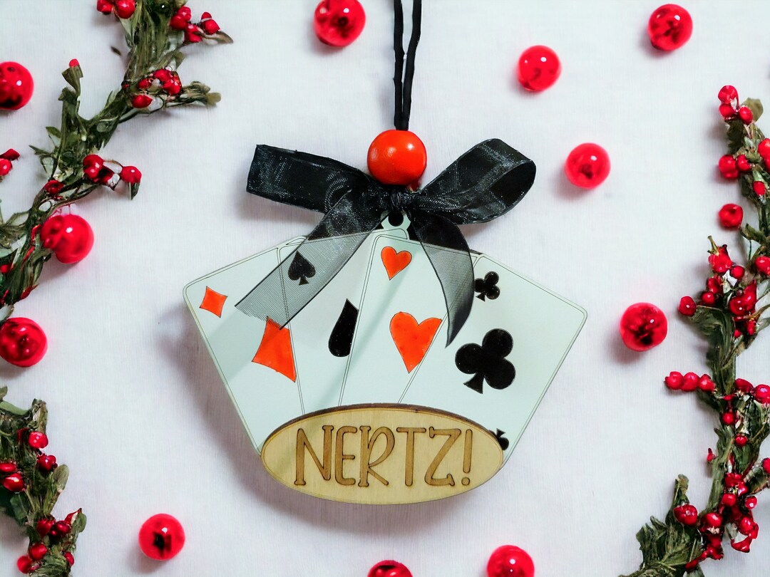 Nertz Card Game Ornament, Playing Cards Christmas Ornament, Game Night ... Nertz Card Game Ornament, Playing Cards Christmas Ornament, Game Night ...