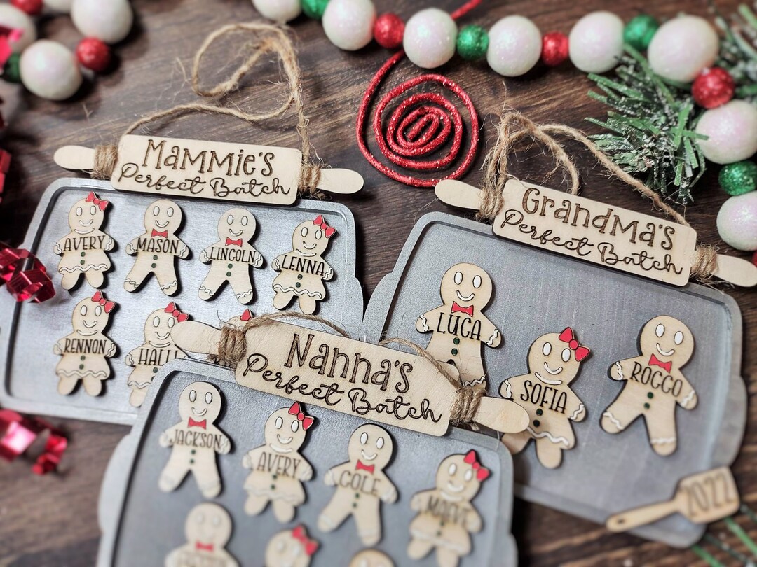 Grandma's Perfect Batch, Personalized Gingerbread Cookie Family ...