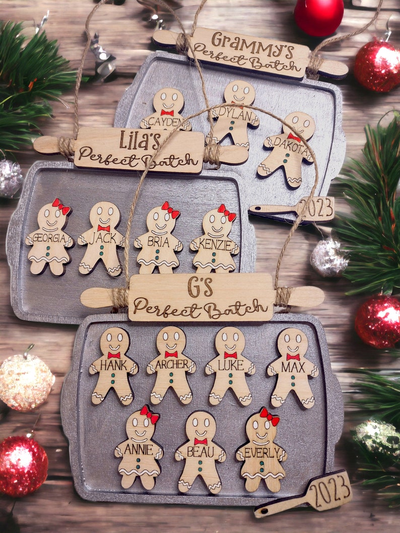 Grandma's Perfect Batch, Personalized Gingerbread Cookie Family ...